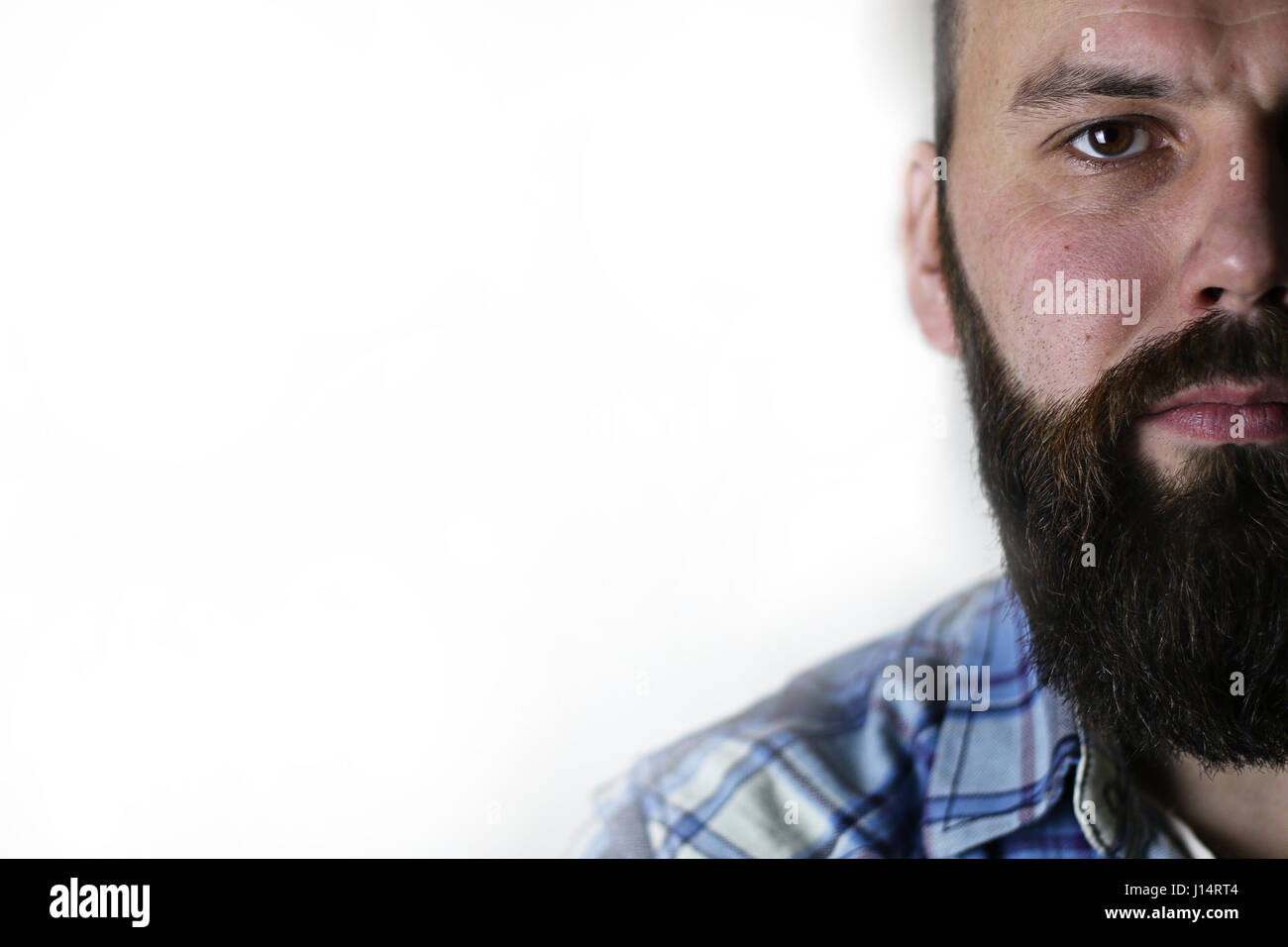 portrait of a man's beard Stock Photo - Alamy