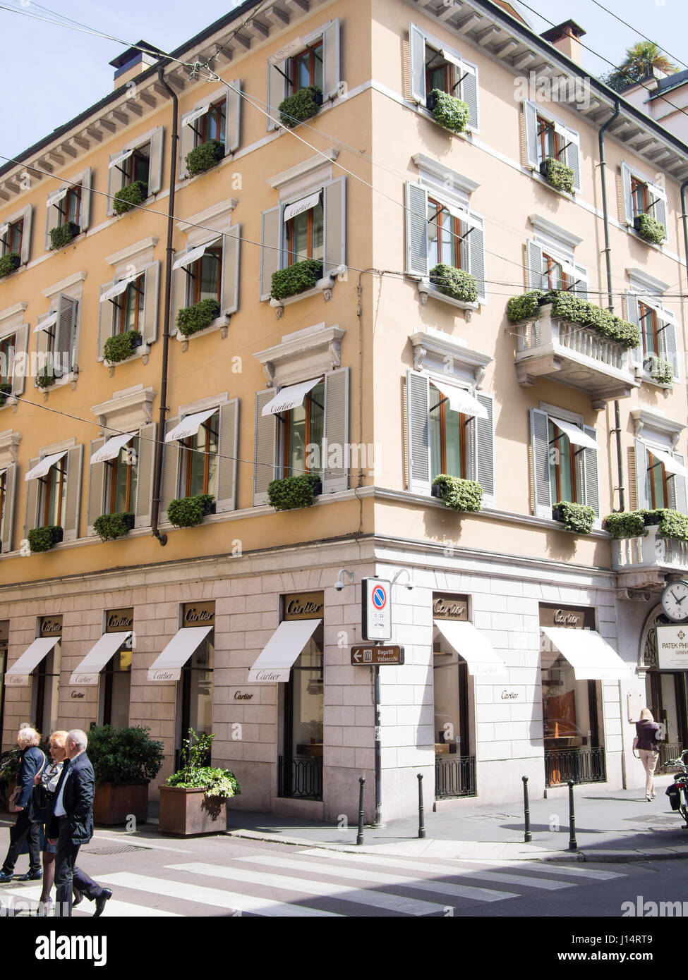 Via Montenapoleone , Milano Italy Stock Photo - Alamy