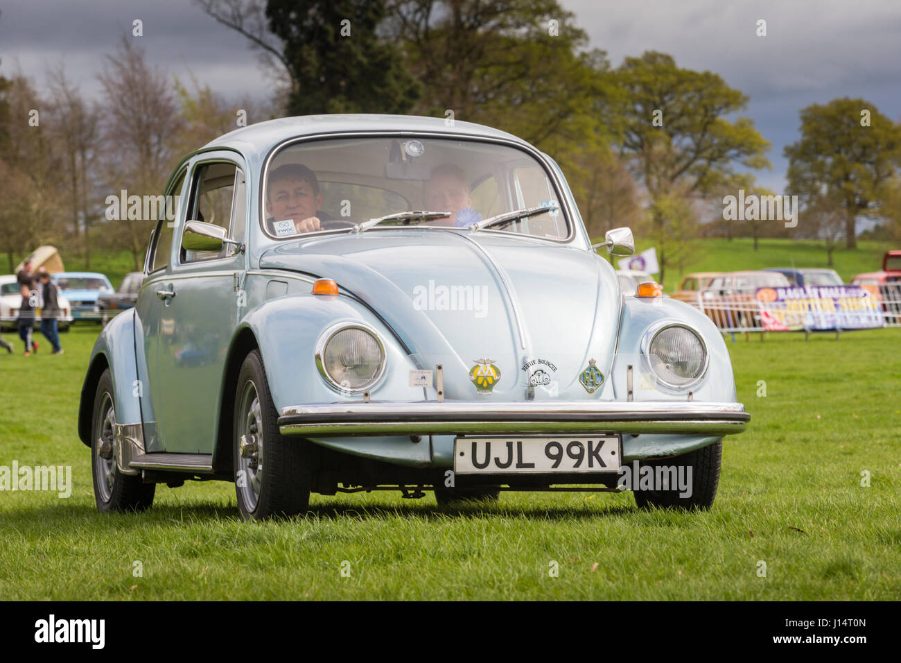Vintage old Volkswagen VW Beetle in a show park Stock Photo - Alamy