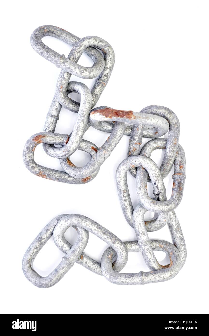 A studio photo of a metal chain Stock Photo - Alamy