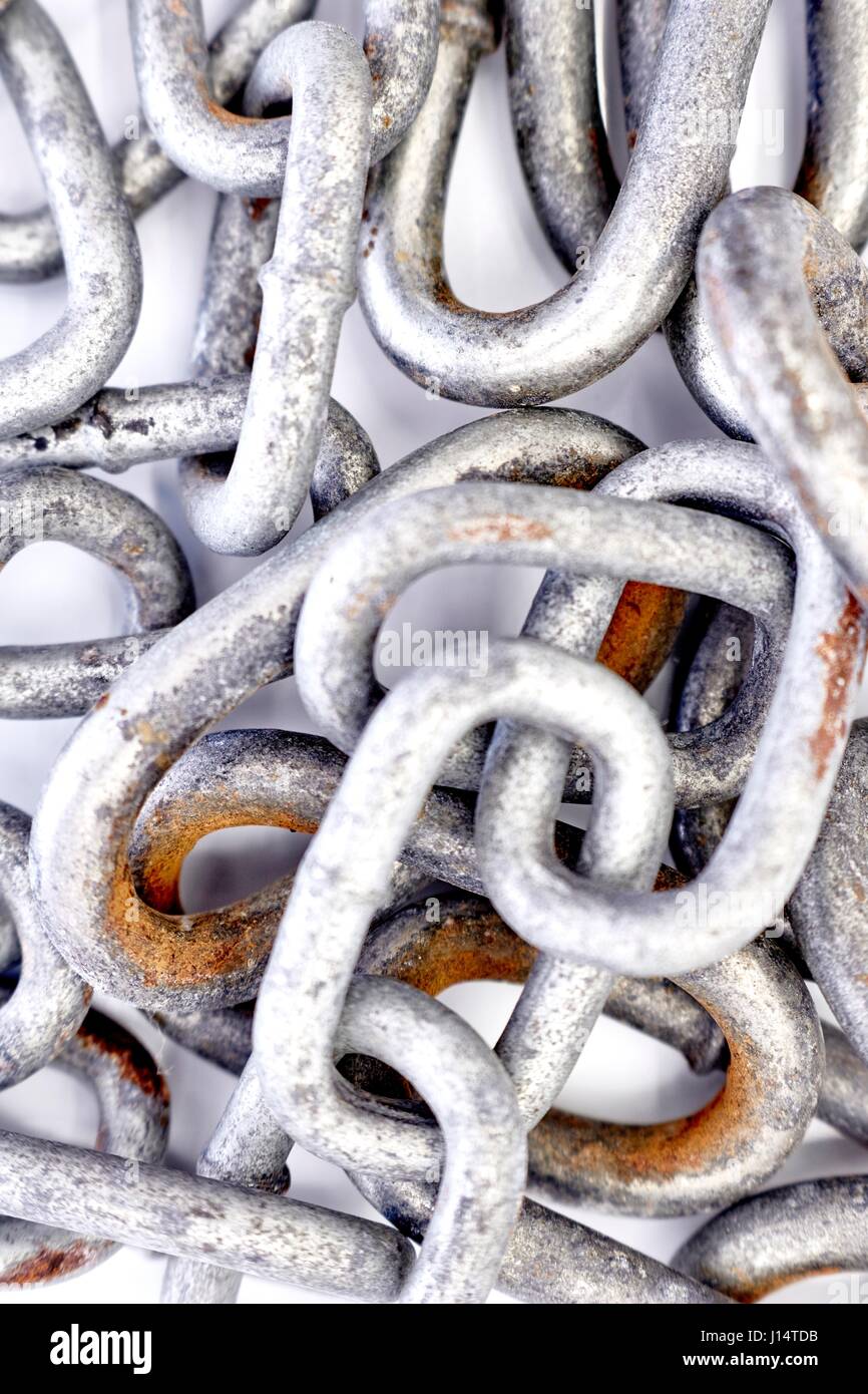 A studio photo of a metal chain Stock Photo - Alamy
