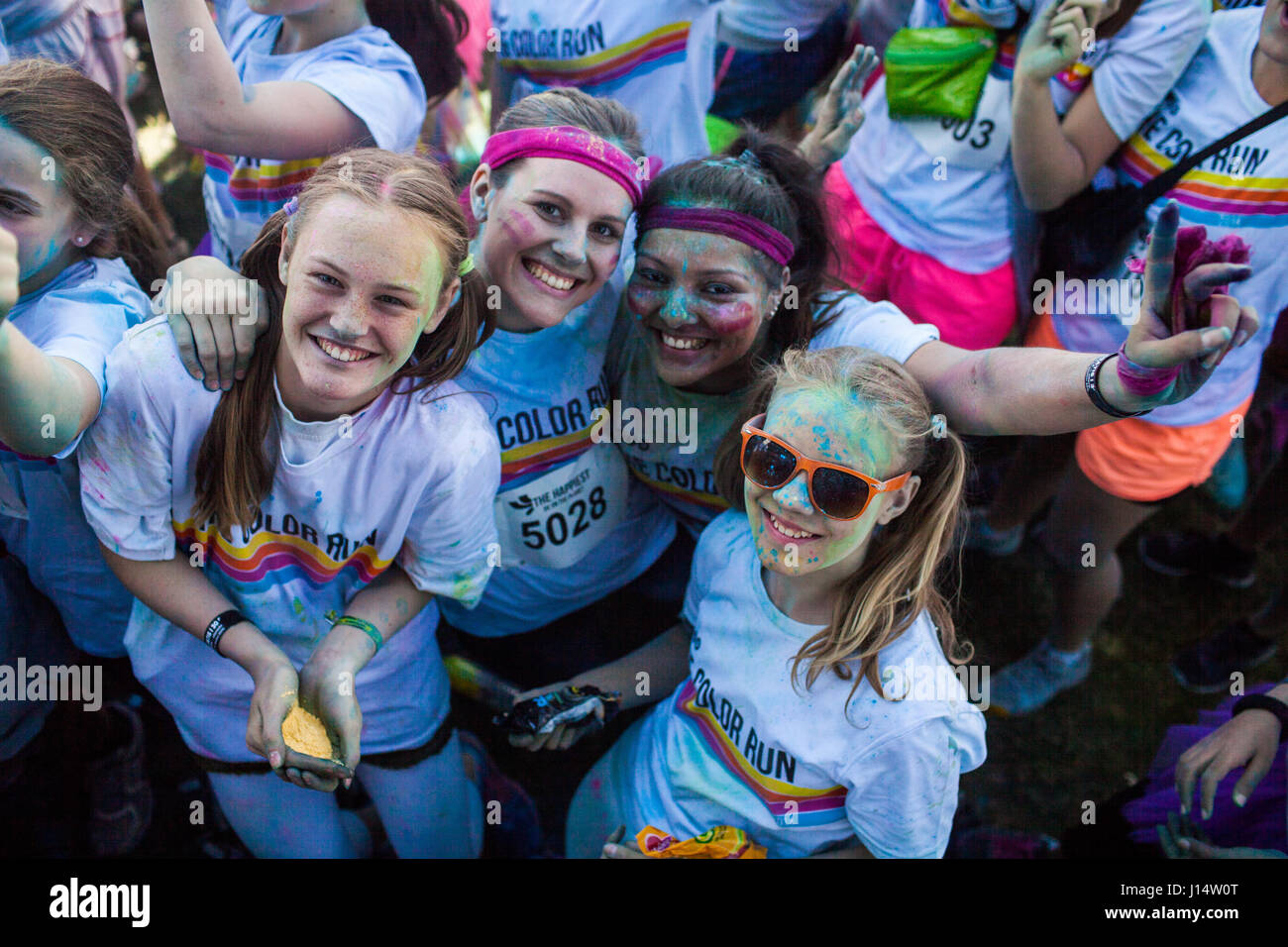The Color Run officials reports that around 10,000 runner participated ...