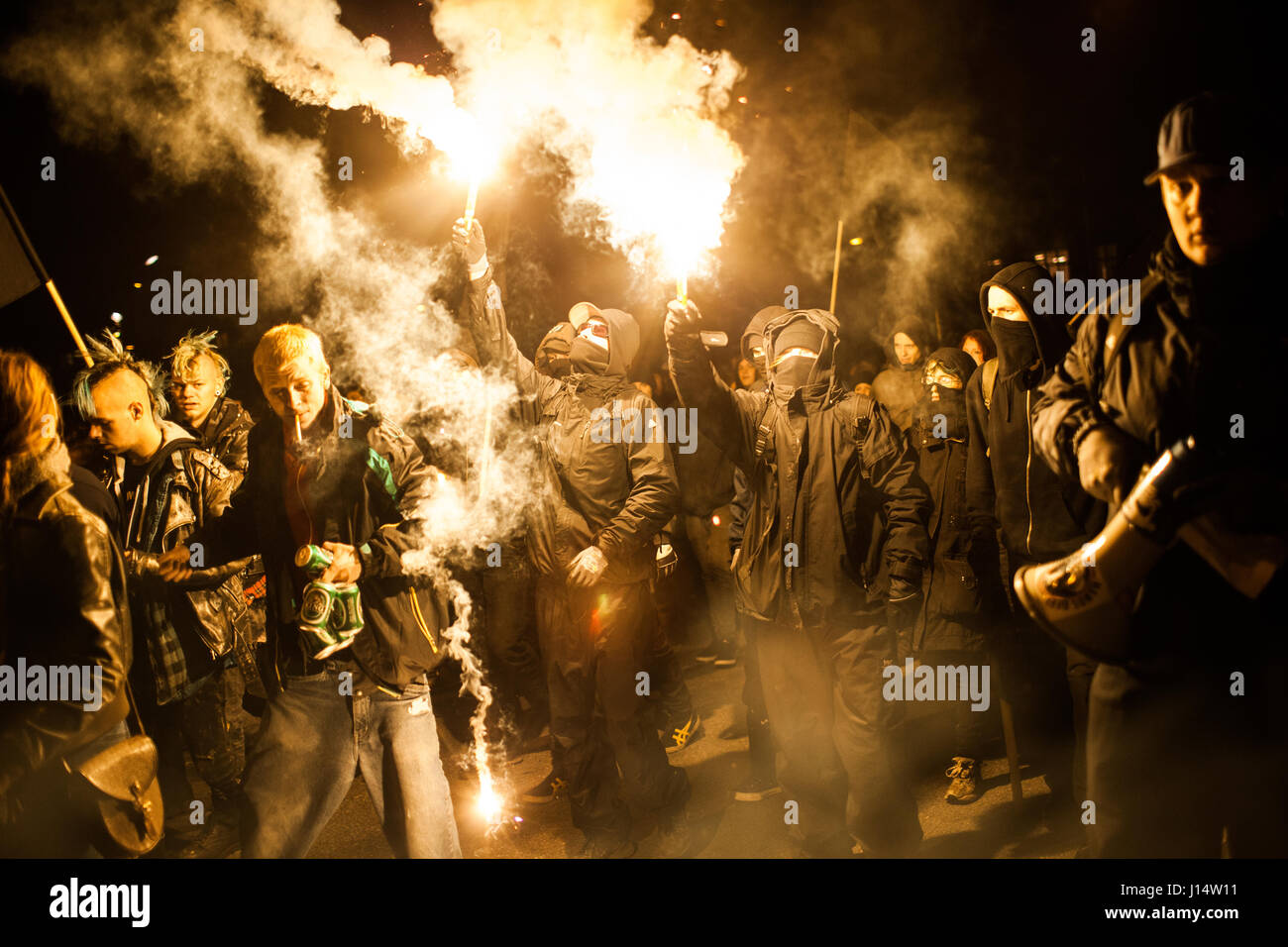 Left wing protesters hi-res stock photography and images - Alamy