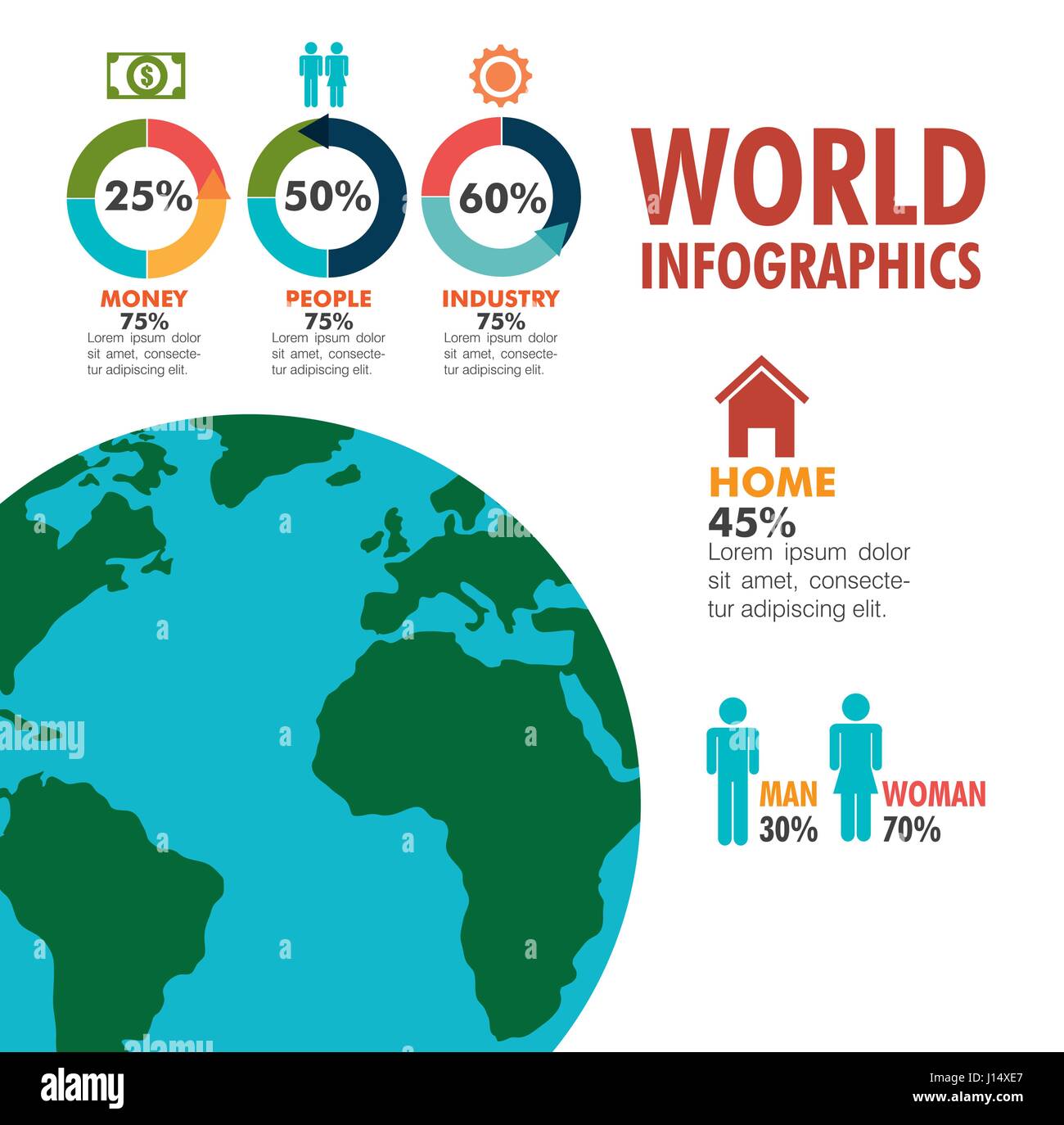 Infographic illustrator template hi-res stock photography and images ...
