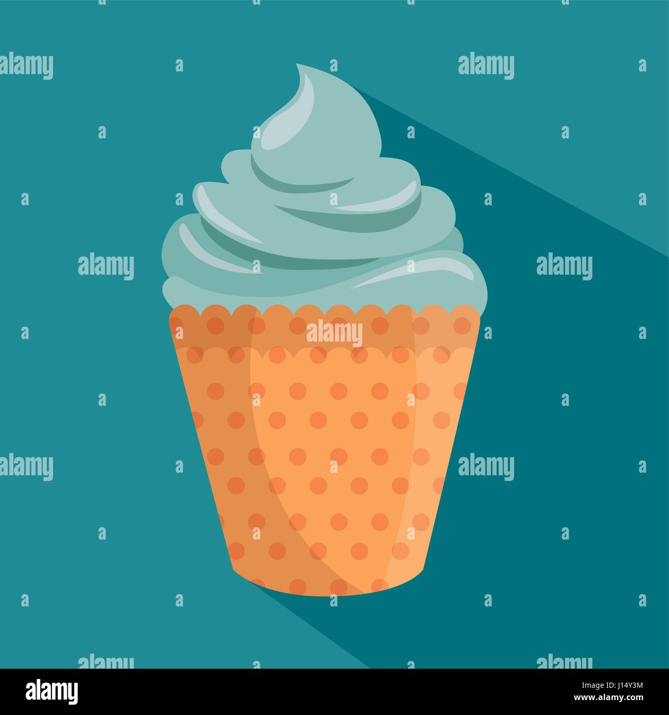 Happy Birthday Cupcake Card Stock Vector Image And Art Alamy