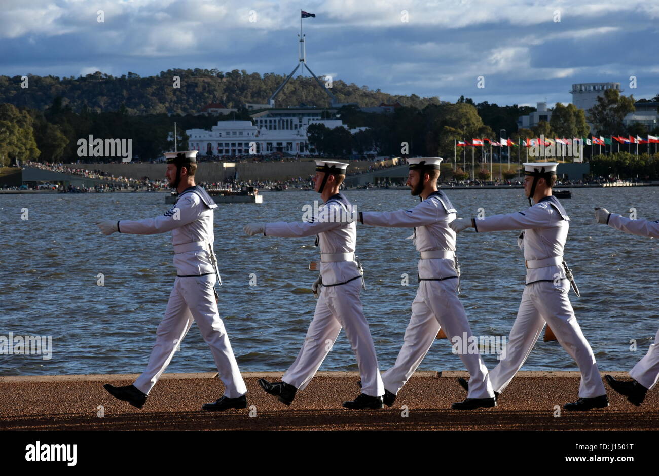Canberra, Australia - Mar 18, 2017. Australian Federation Guard conduct ...