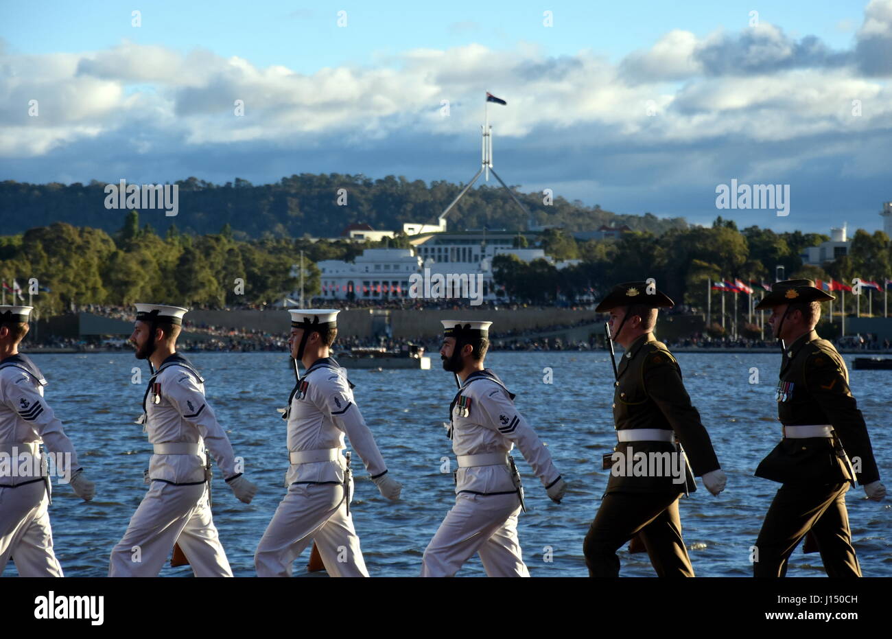 Canberra, Australia - Mar 18, 2017. Australian Federation Guard conduct ...