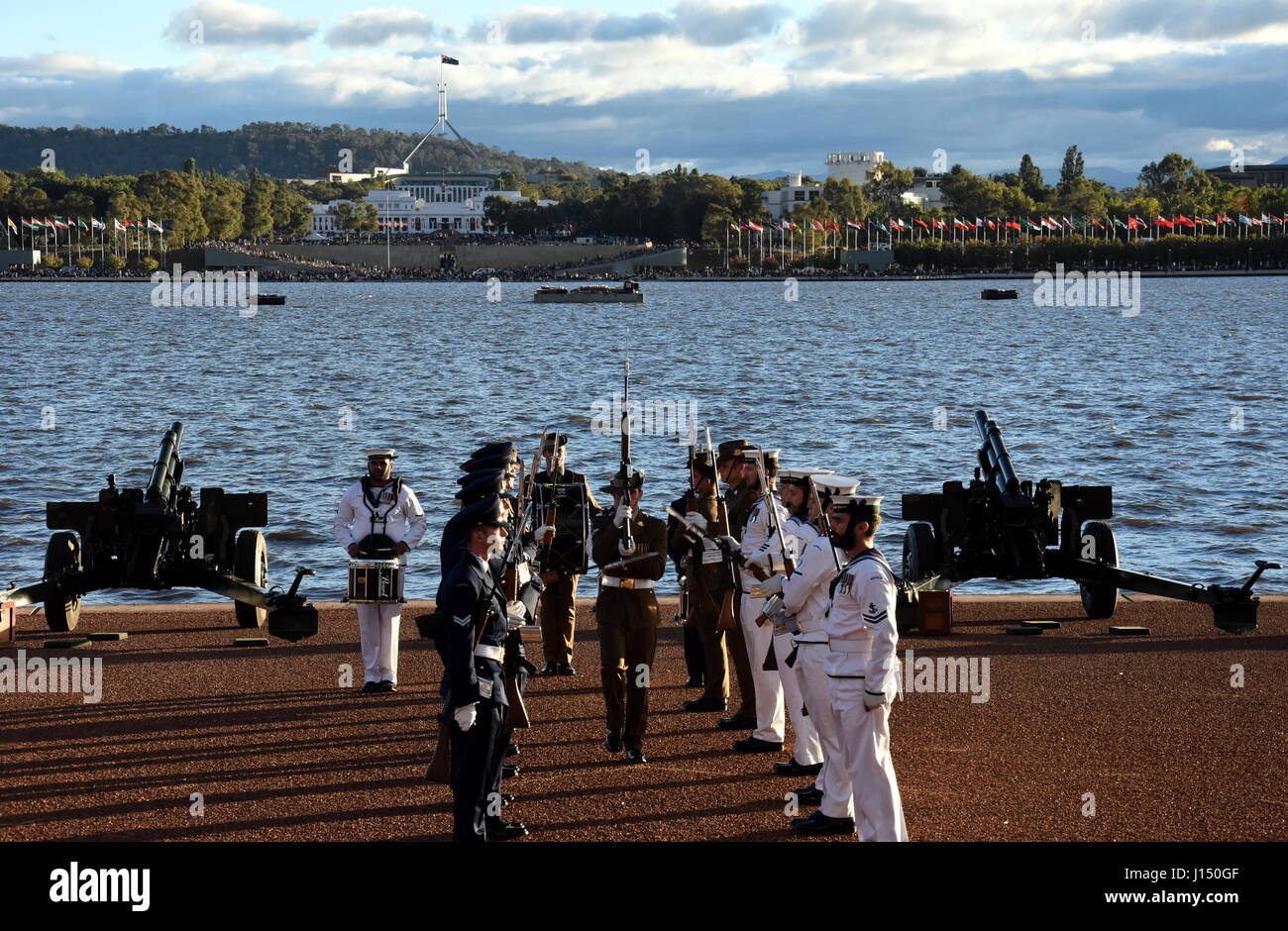 Canberra, Australia - Mar 18, 2017. Australian Federation Guard conduct ...
