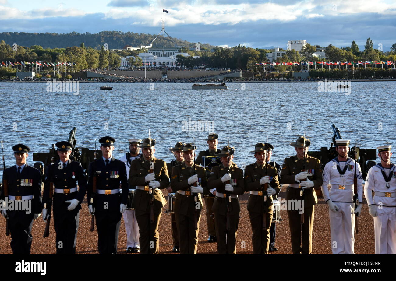 Canberra, Australia - Mar 18, 2017. Australian Federation Guard conduct ...