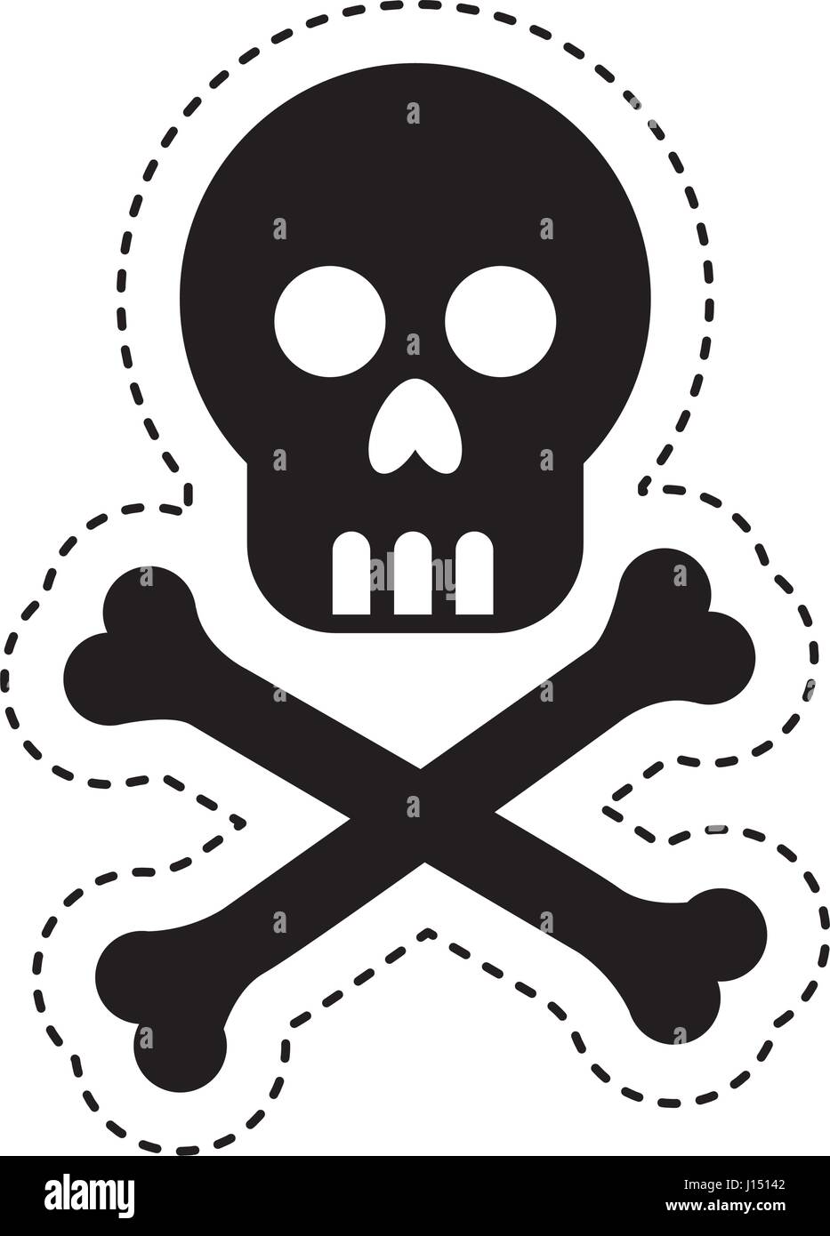 virus skull alert isolated icon Stock Vector Image & Art - Alamy