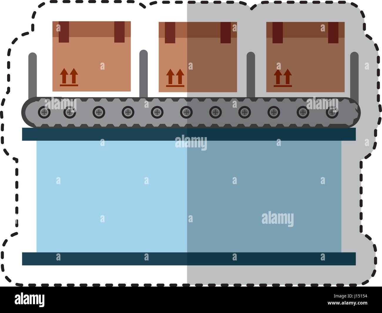 logistic line machine icon Stock Vector Image & Art - Alamy