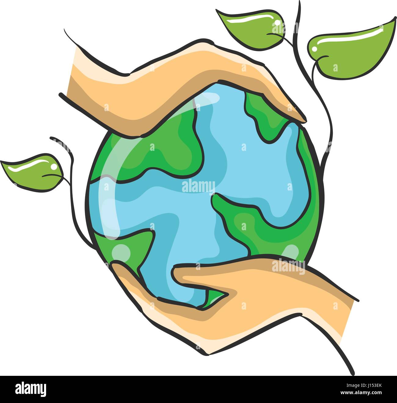 Collection save world doodle style Stock Vector Image & Art - Alamy