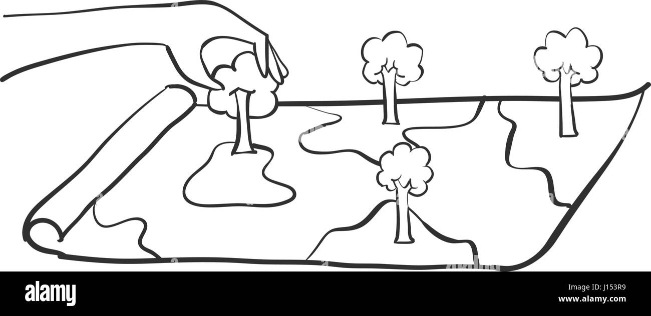 Pollution collection line vector Black and White Stock Photos & Images ...