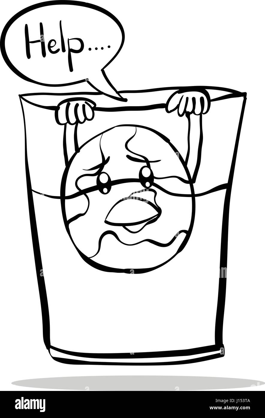 Doodle of world bad environment Stock Vector Image & Art - Alamy