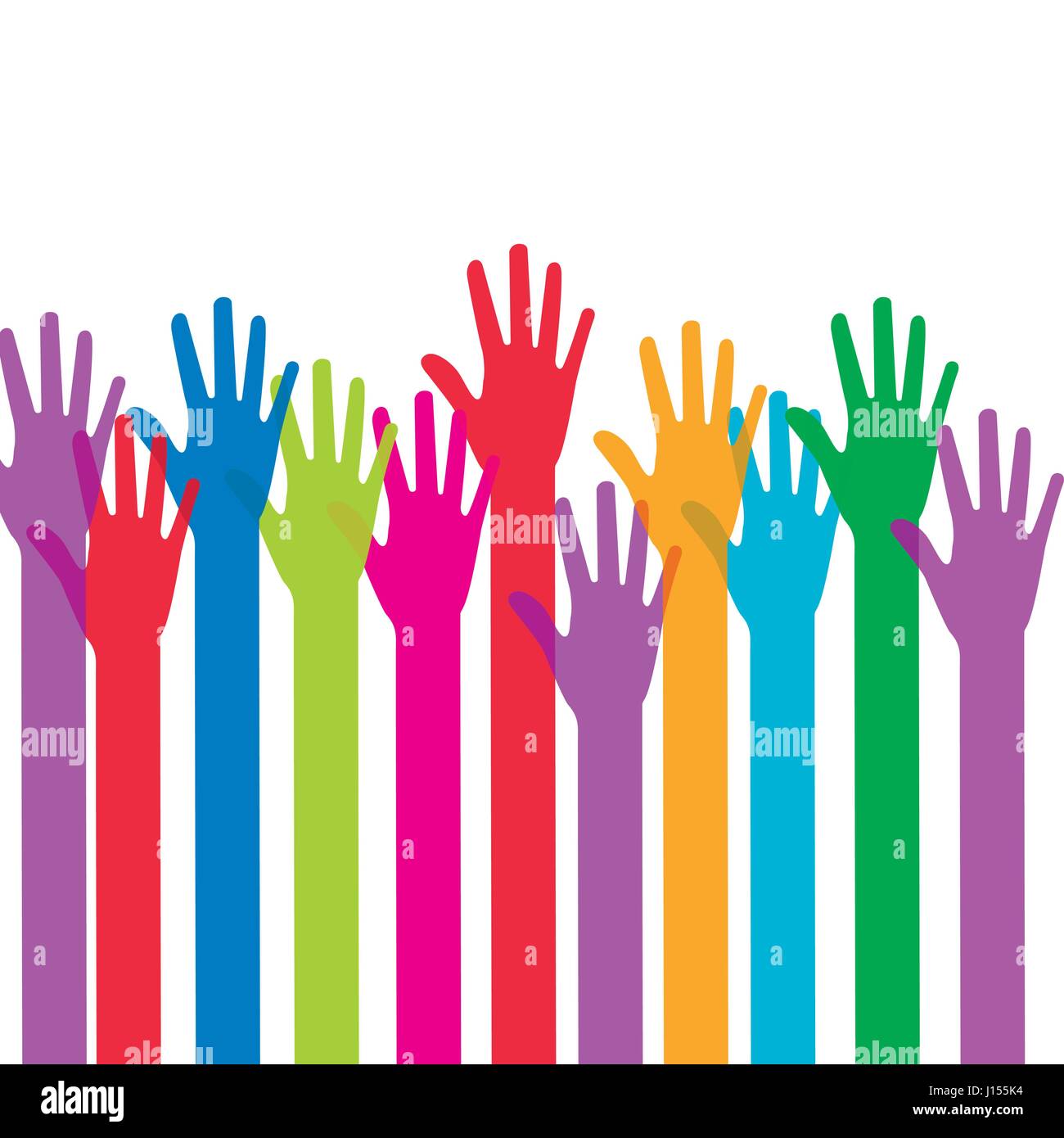 Creative people hands together Stock Vector Images - Alamy