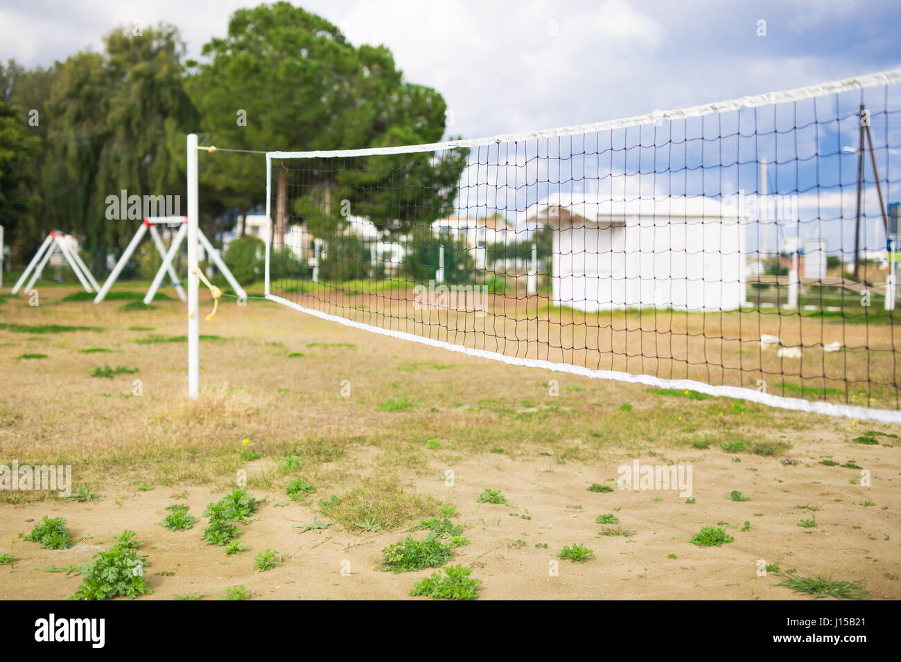 Net background for the game of volleyball Stock Photo - Alamy