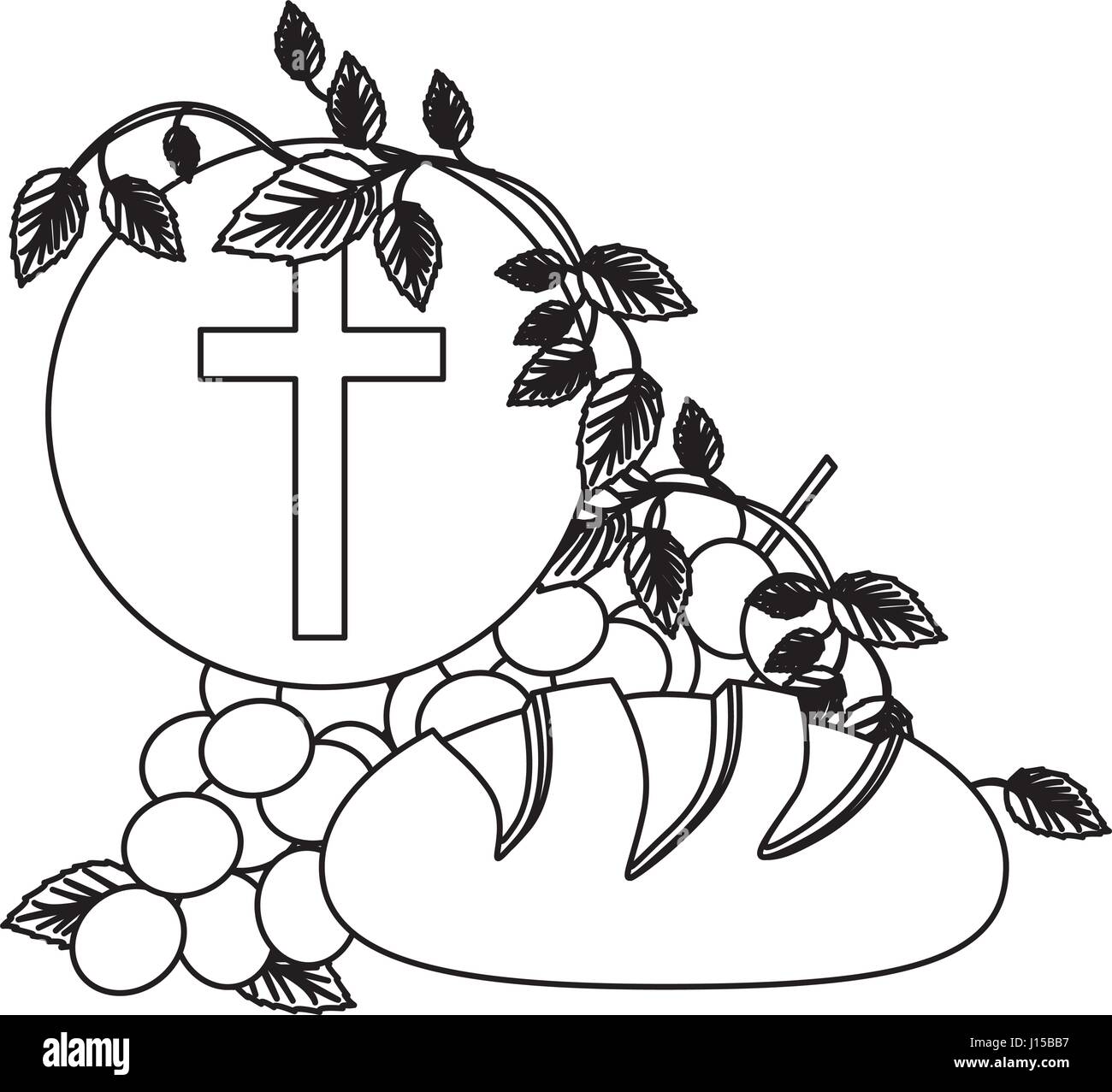 Black church holy communion Cut Out Stock Images & Pictures - Alamy