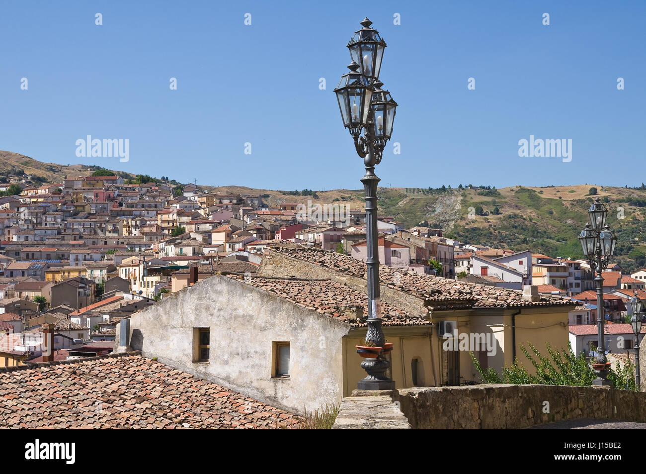 Panoramic view of Oriolo. Calabria. Italy Stock Photo - Alamy