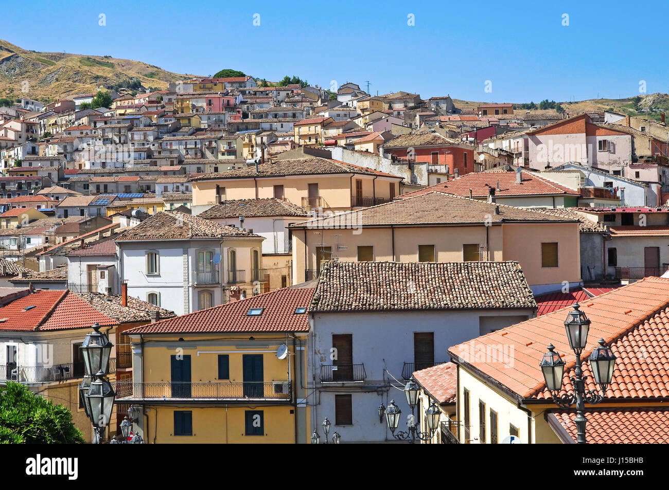 Panoramic view of Oriolo. Calabria. Italy Stock Photo - Alamy