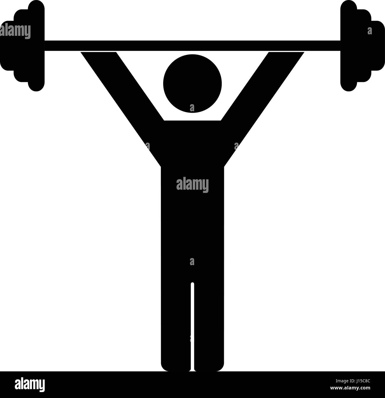 Weightlifting vector vectors hi-res stock photography and images - Alamy