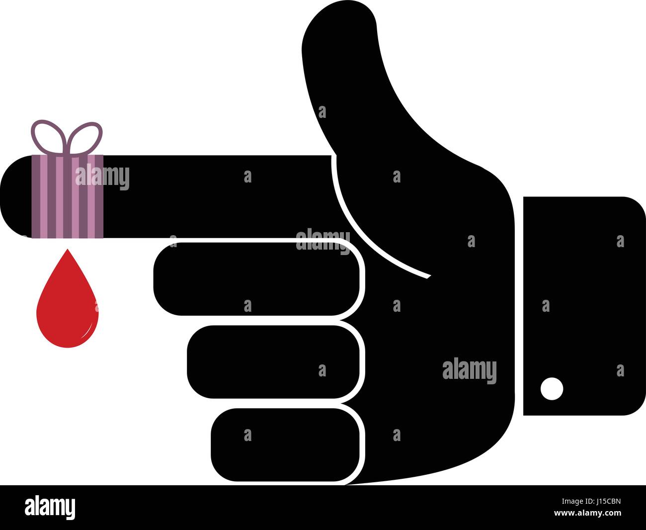 Injury on finger skin Stock Vector Images - Alamy