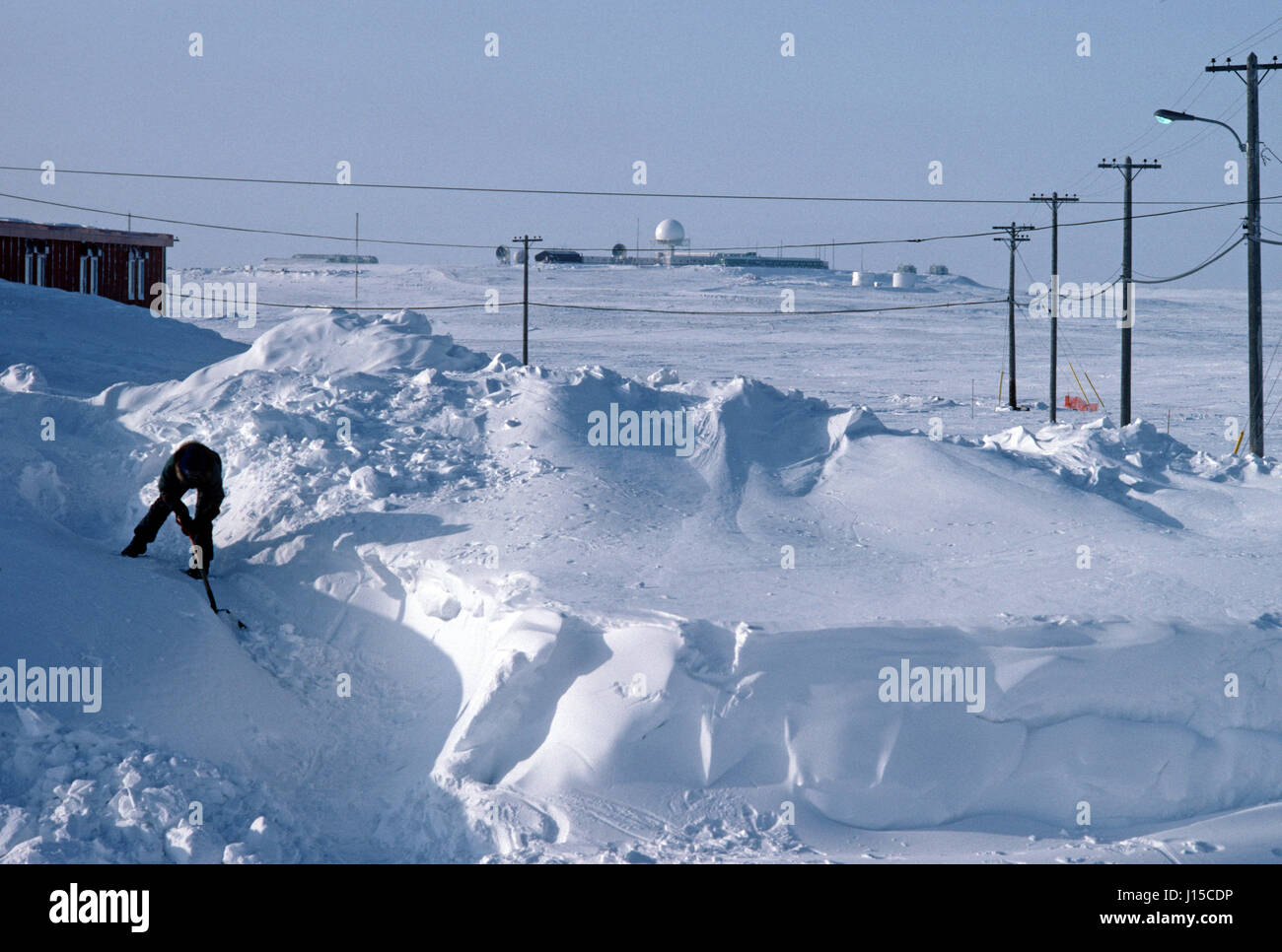 Cambridge Bay Distant Early Warning radar station. Known as the DEW ...