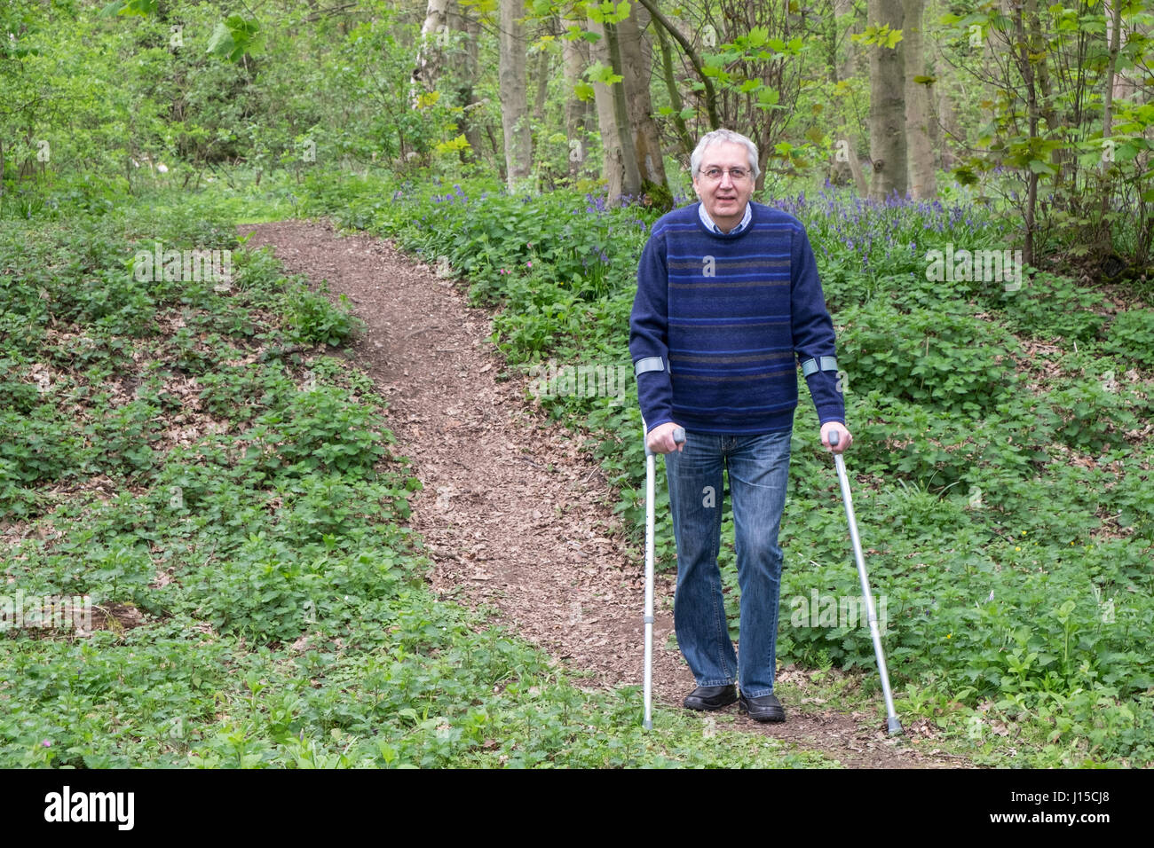Crutches hi-res stock photography and images - Alamy