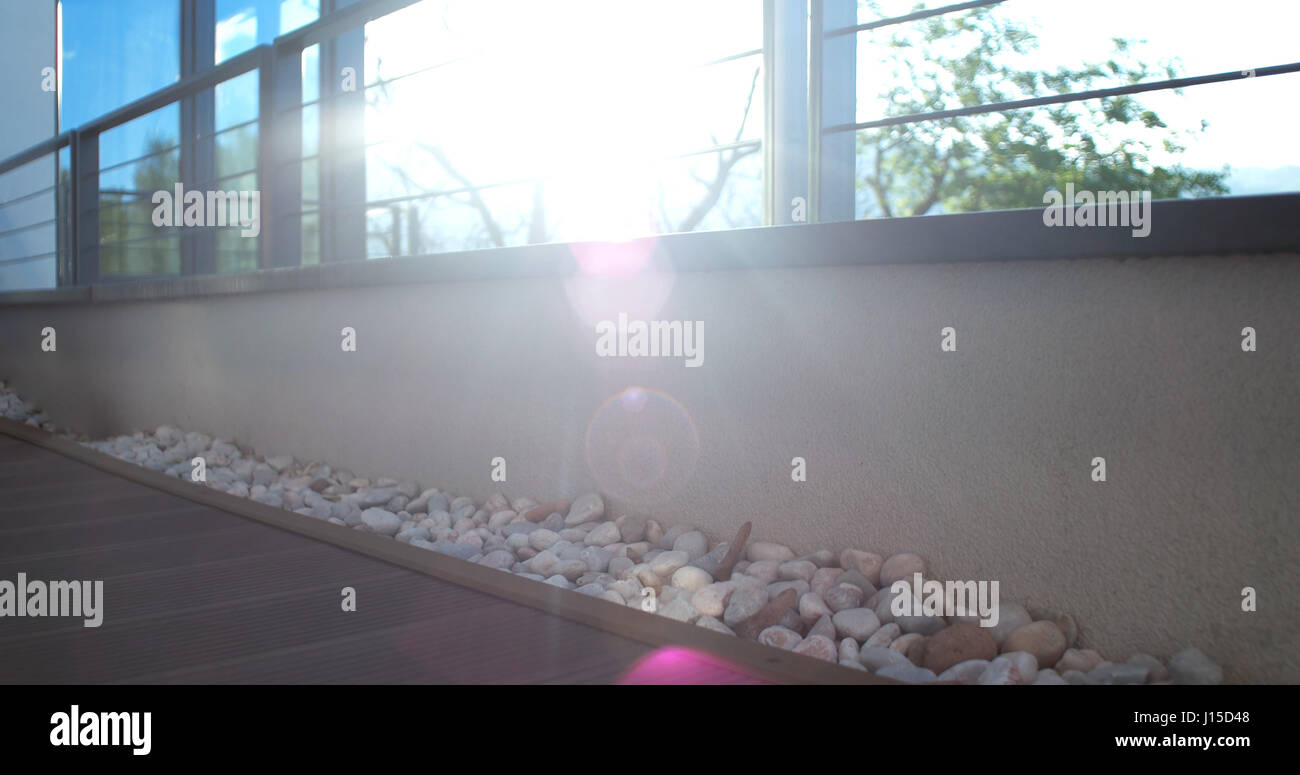 sunlight on the floor balcony Stock Photo - Alamy