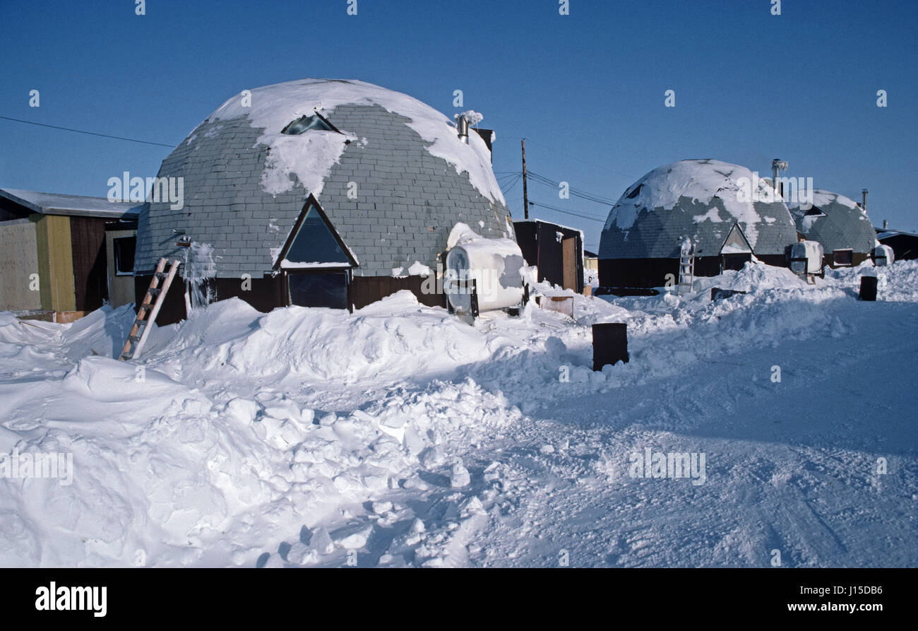 Experimental prefabricated Igloos, Cambridge Bay, hamlet on Victoria ...