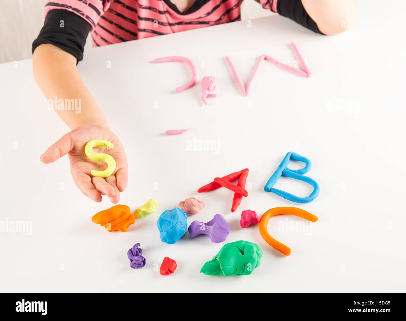 Clay letters hi-res stock photography and images - Alamy