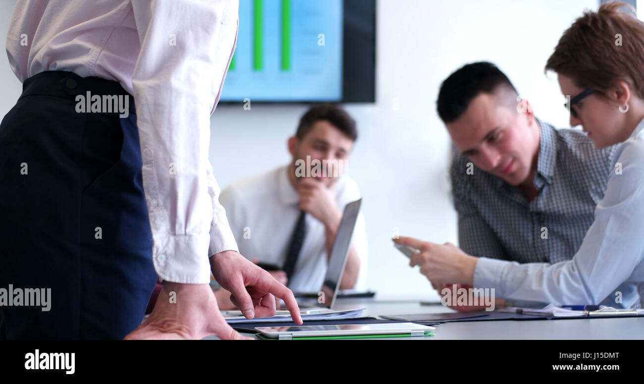 Business Partners Meeting In Modern Office Stock Photo - Alamy