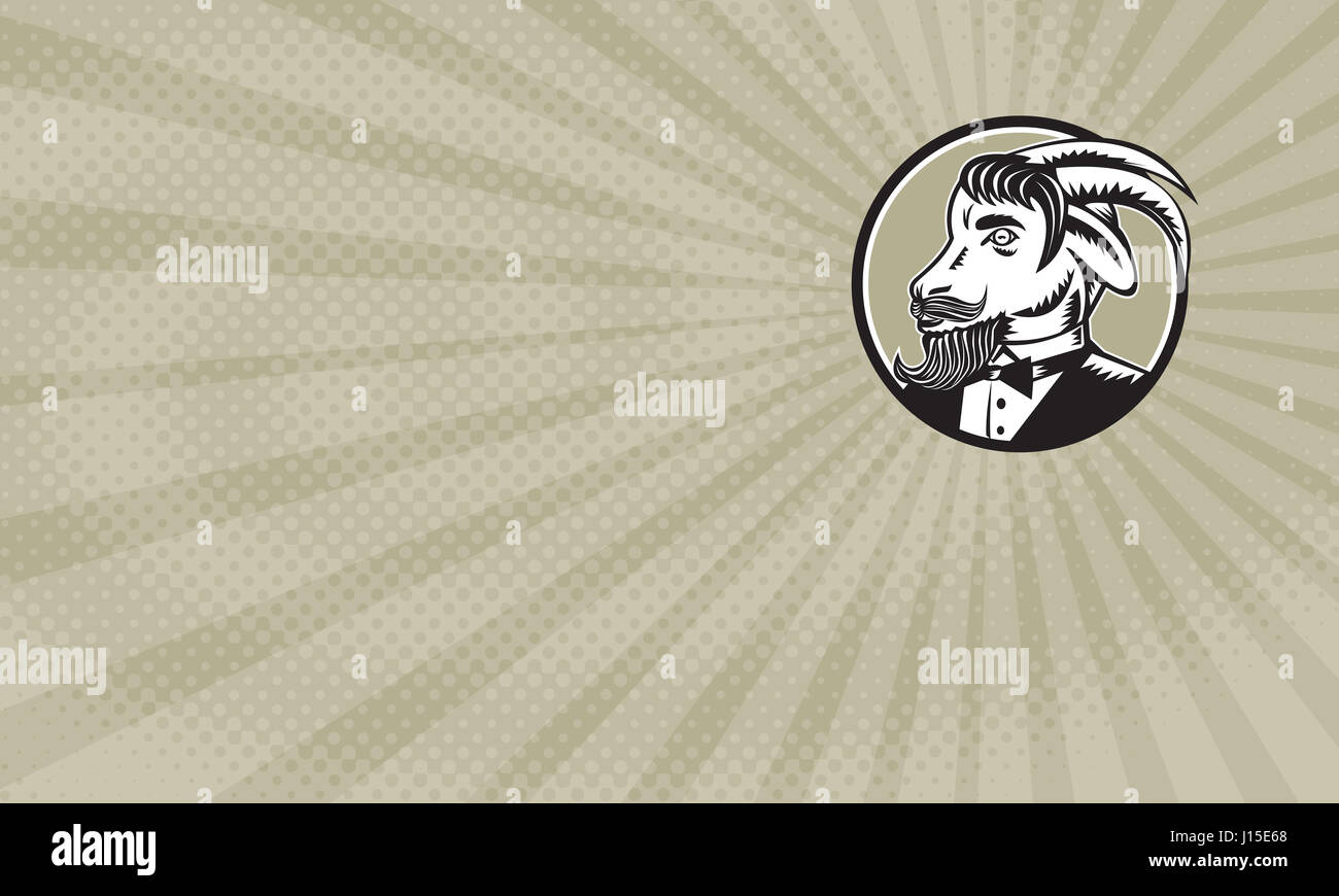 Bearded goat barbers business card hi-res stock photography and images ...