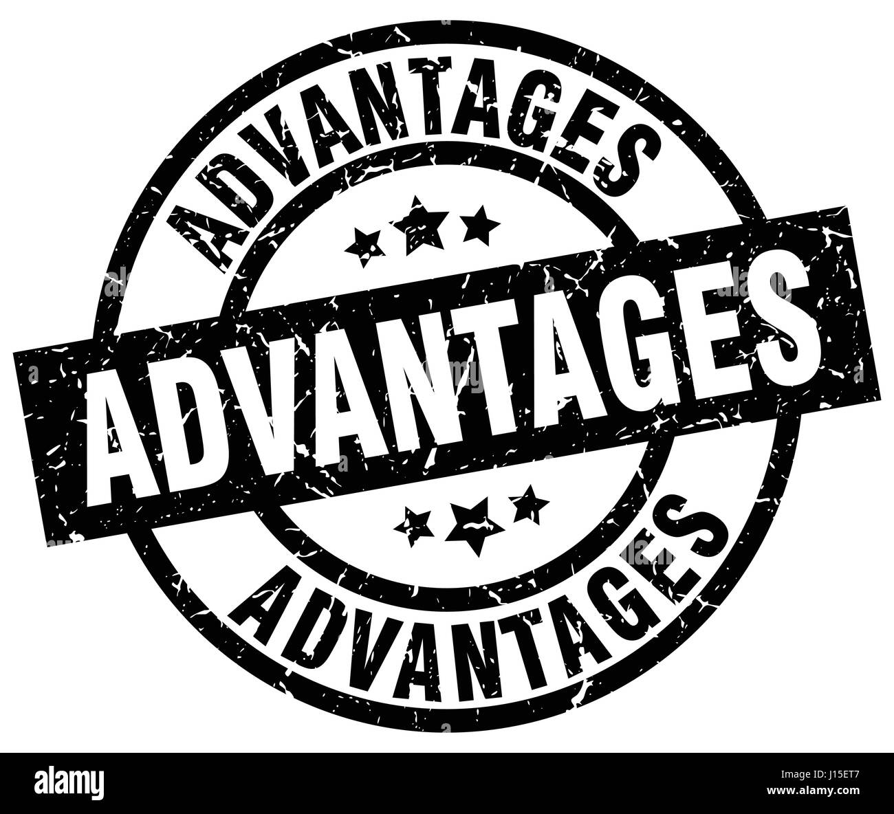 advantages round grunge black stamp Stock Vector Image & Art - Alamy