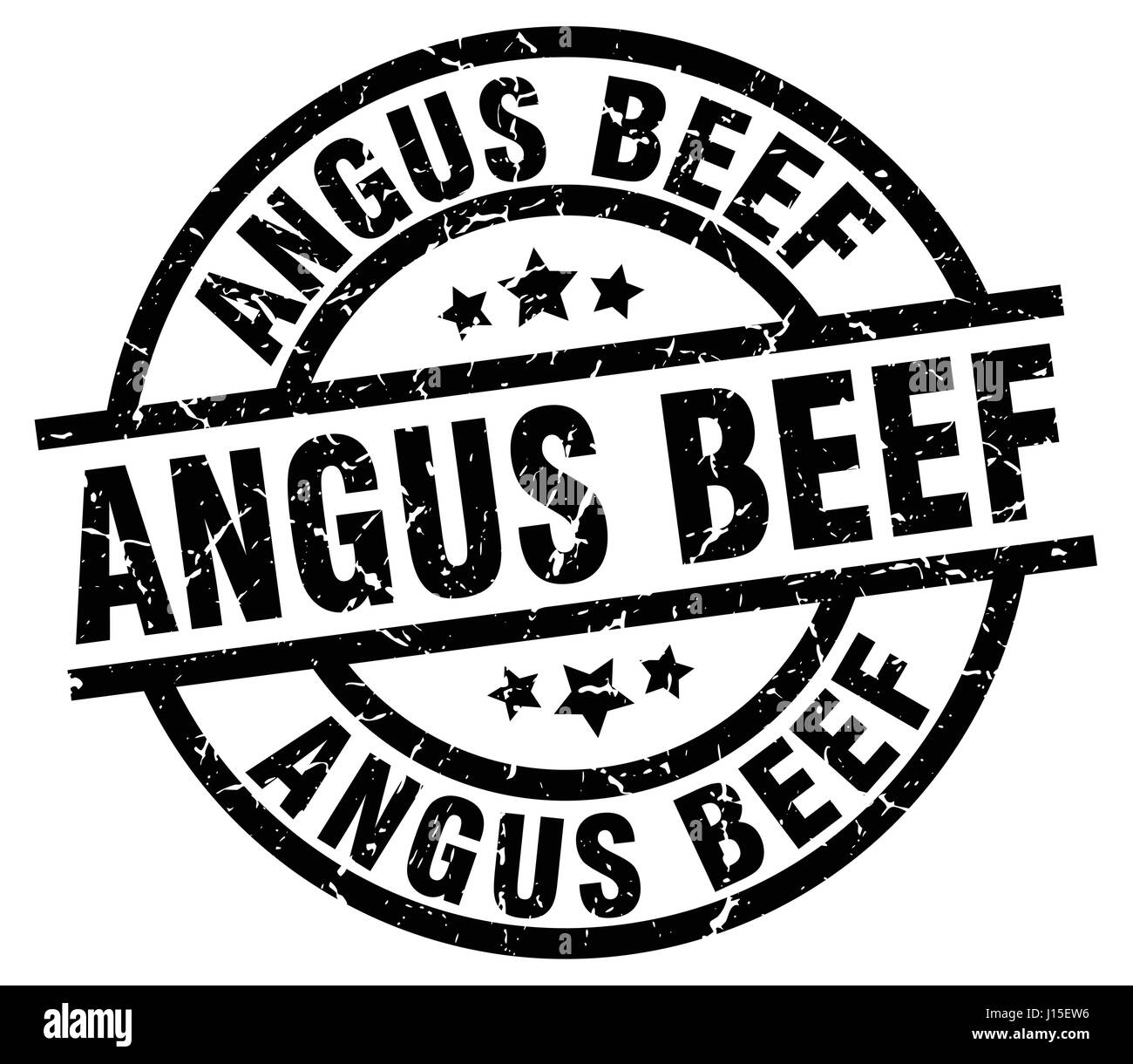 Angus beef stamp Black and White Stock Photos & Images - Alamy
