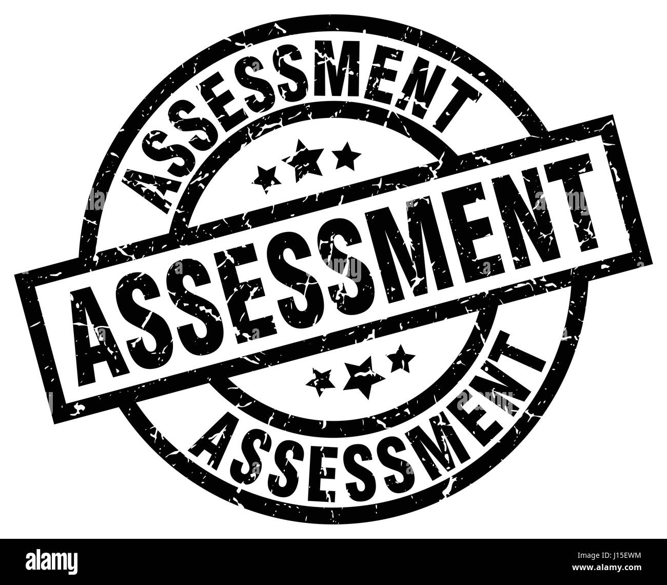 Assessment rubber stamp Black and White Stock Photos & Images - Alamy