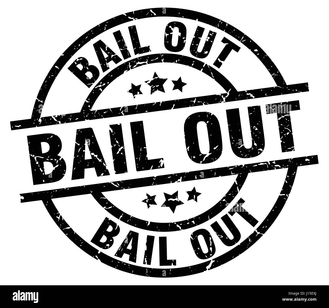 bail out round grunge black stamp Stock Vector Image & Art - Alamy