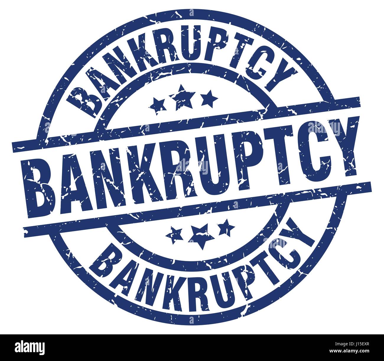 bankruptcy blue round grunge stamp Stock Vector Image & Art - Alamy