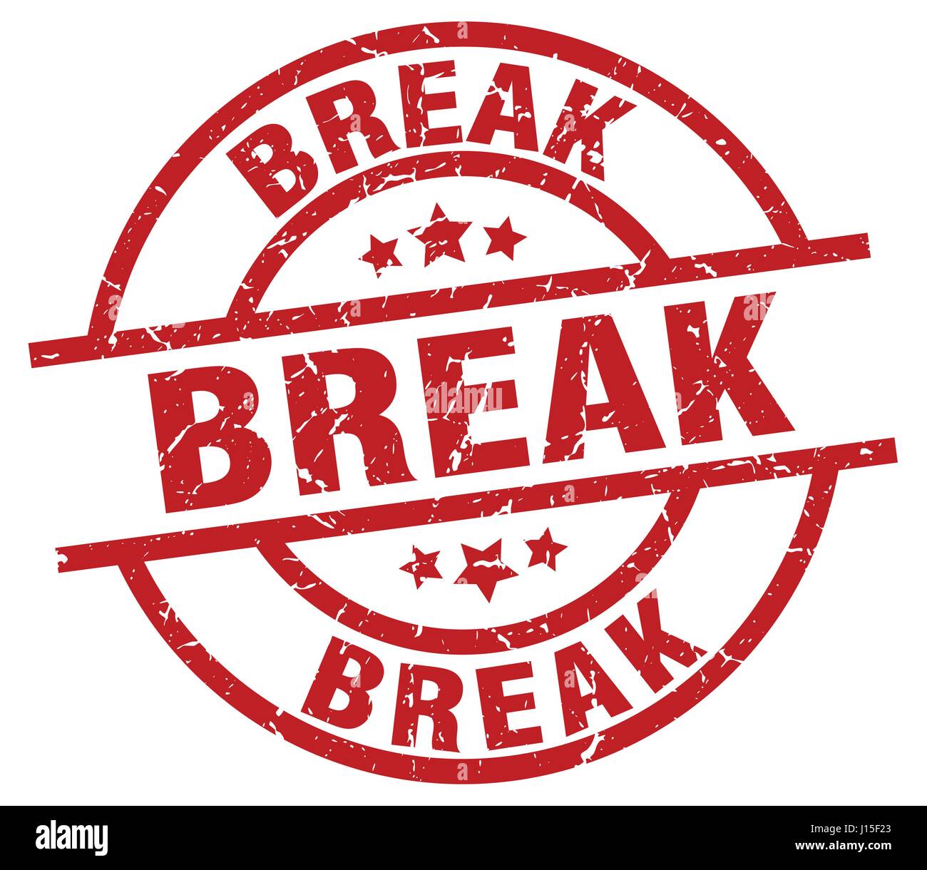 break round red grunge stamp Stock Vector Image & Art - Alamy