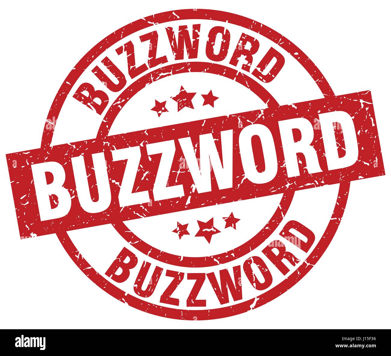 buzzword round red grunge stamp Stock Vector Image & Art - Alamy