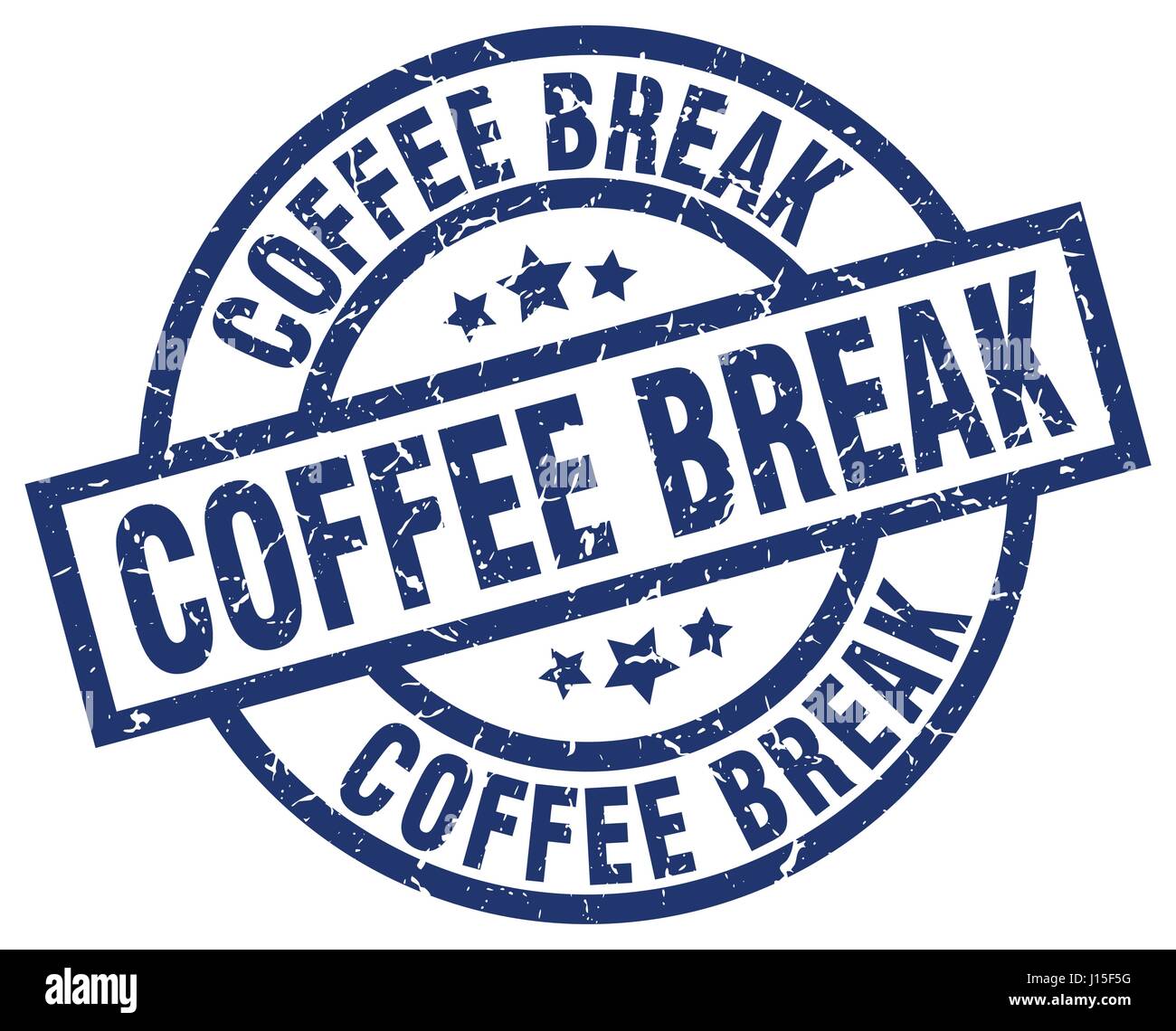 coffee break blue round grunge stamp Stock Vector Image & Art - Alamy