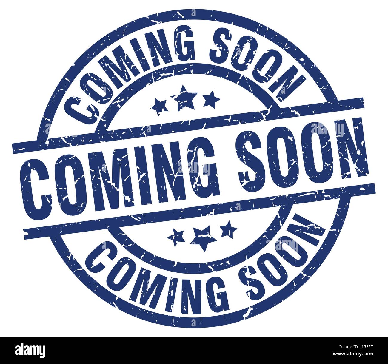 coming soon blue round grunge stamp Stock Vector Image & Art - Alamy
