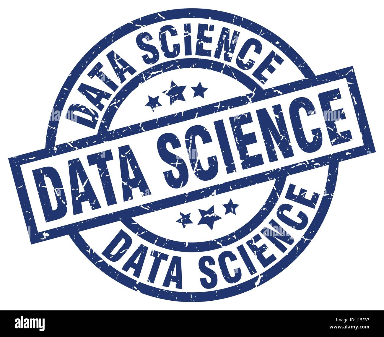 data science blue round grunge stamp Stock Vector Image & Art - Alamy