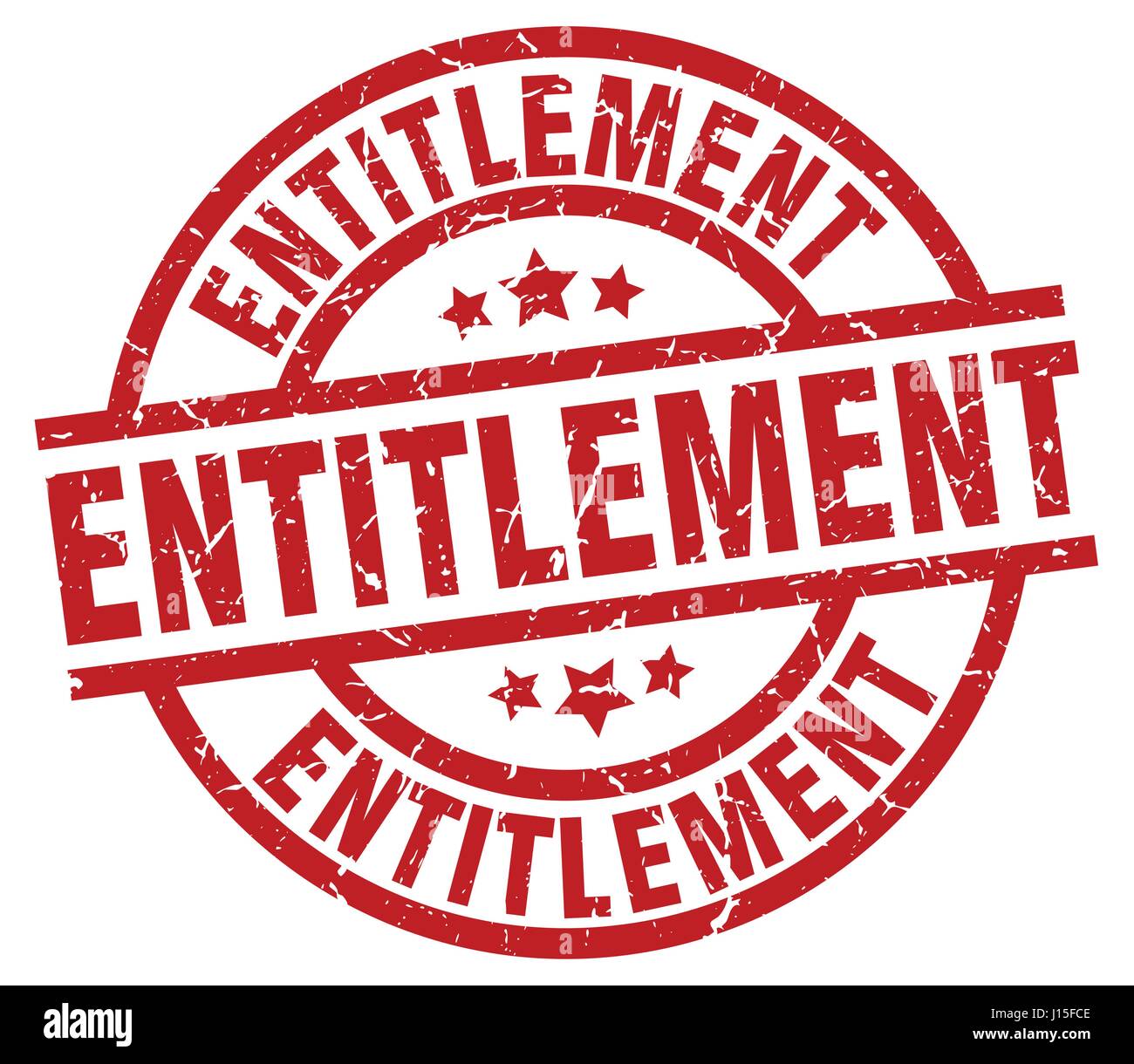 entitlement round red grunge stamp Stock Vector Image & Art - Alamy