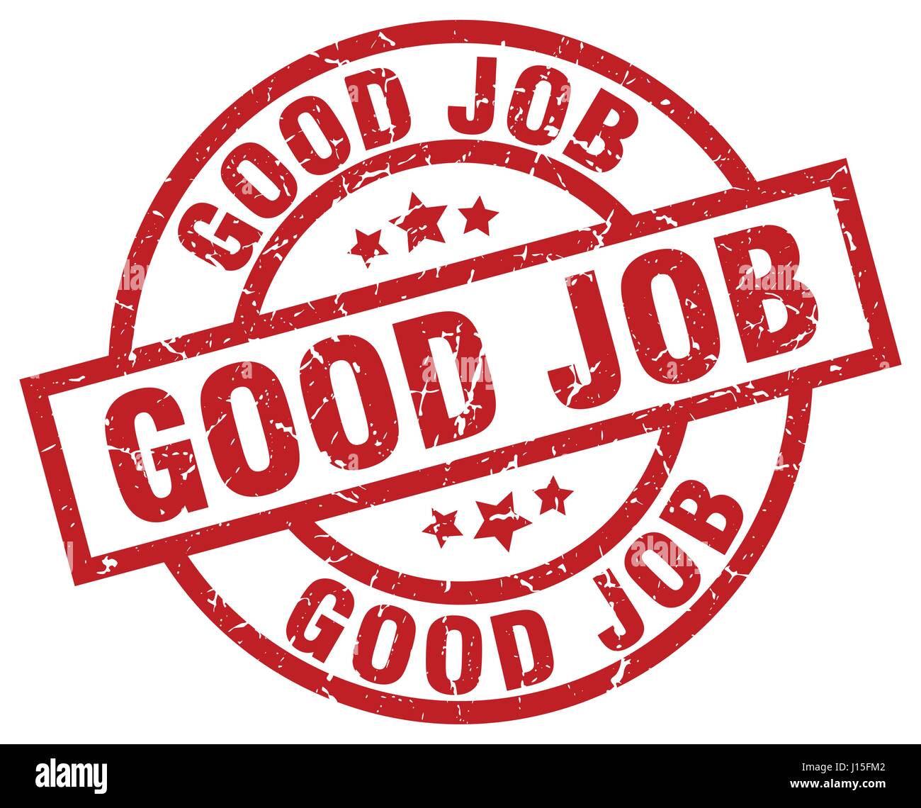 good job round red grunge stamp Stock Vector Image & Art - Alamy