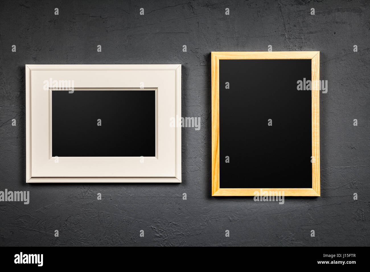 Picture frame on dark background Stock Photo - Alamy