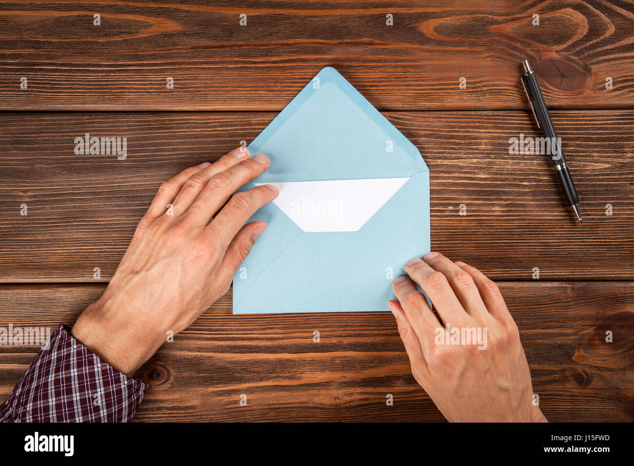 Sending a letter Stock Photo - Alamy