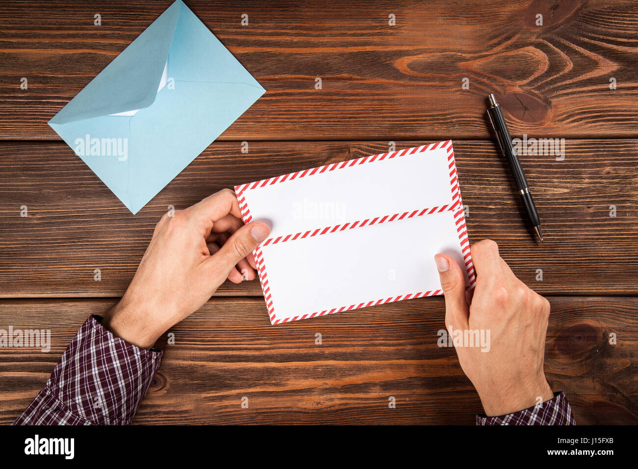 Sending a letter Stock Photo - Alamy