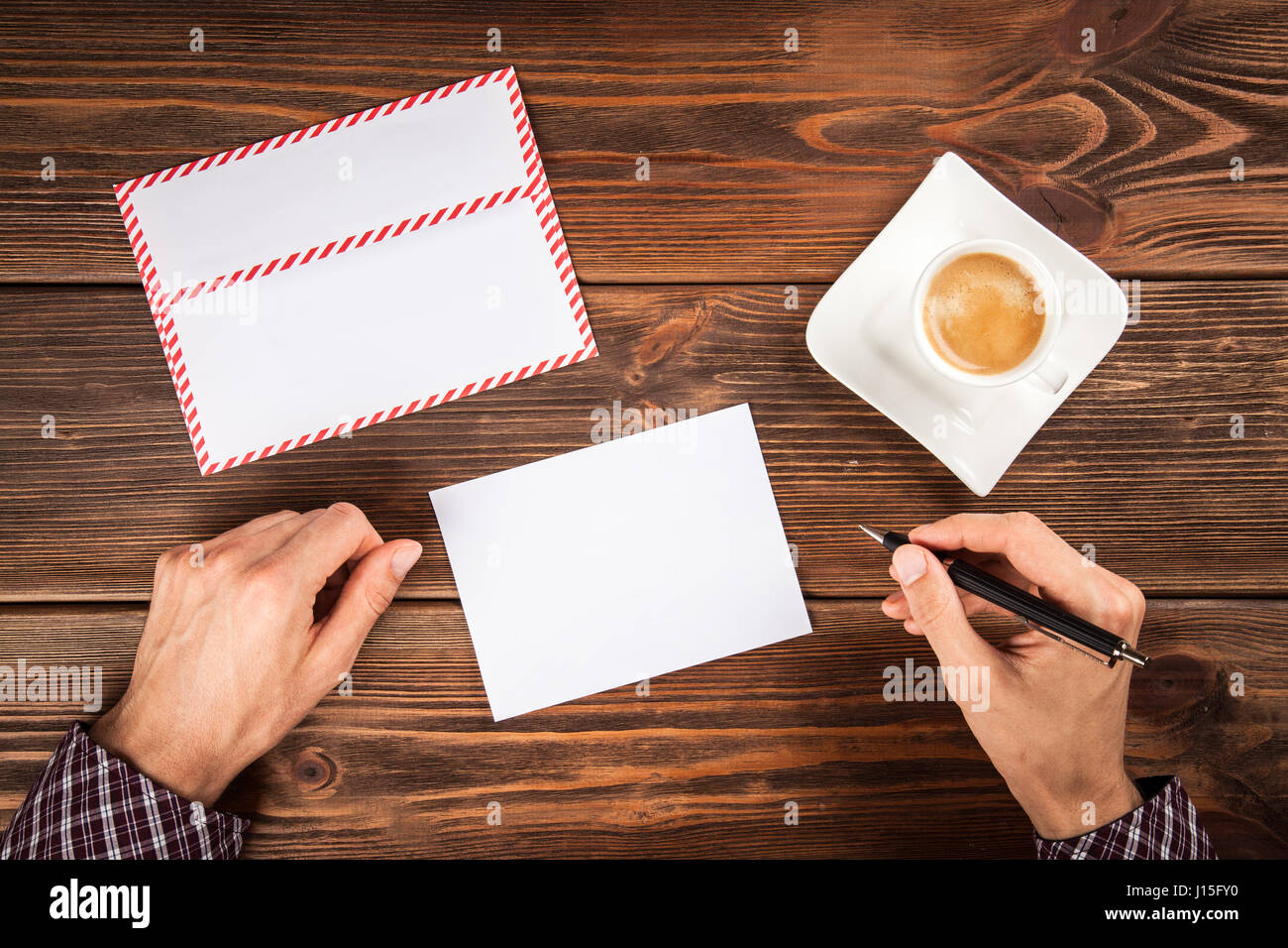 Sending a letter Stock Photo - Alamy