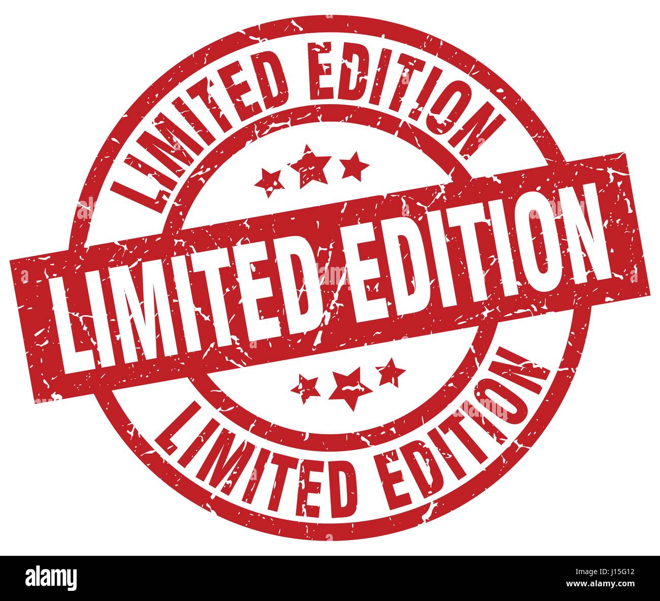 limited edition round red grunge stamp Stock Vector Image & Art - Alamy