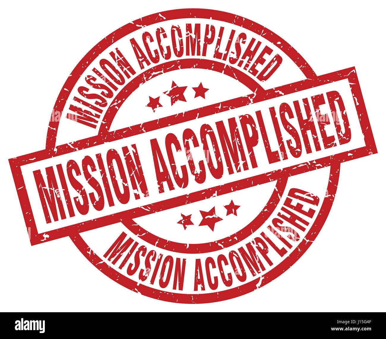 mission accomplished round red grunge stamp Stock Vector Image & Art ...